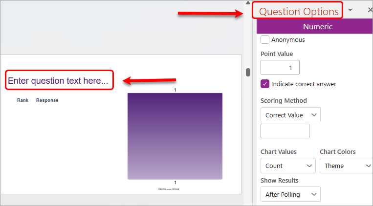 Echopoll Create A Numeric Question Original Elearning University Of Queensland